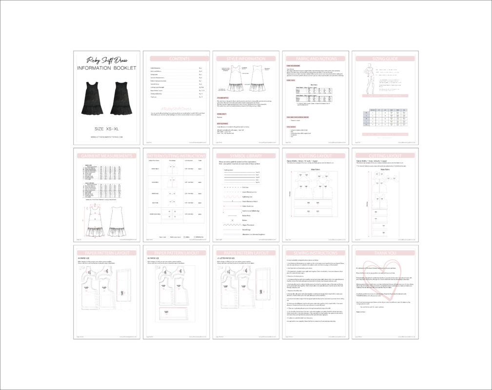 At The Seams Patterns | Shop | Ruby Shift Dress Sewing Pattern